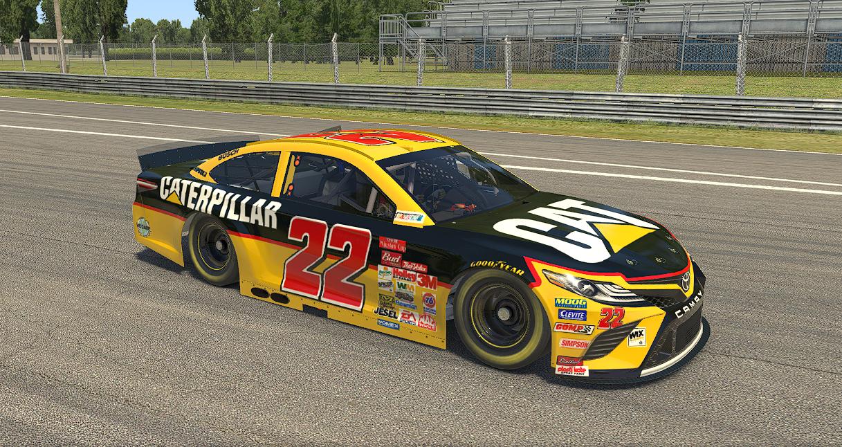 2002 Bill Davis Racing #22 Caterpillar NASCAR Ward Burton Throwback ...