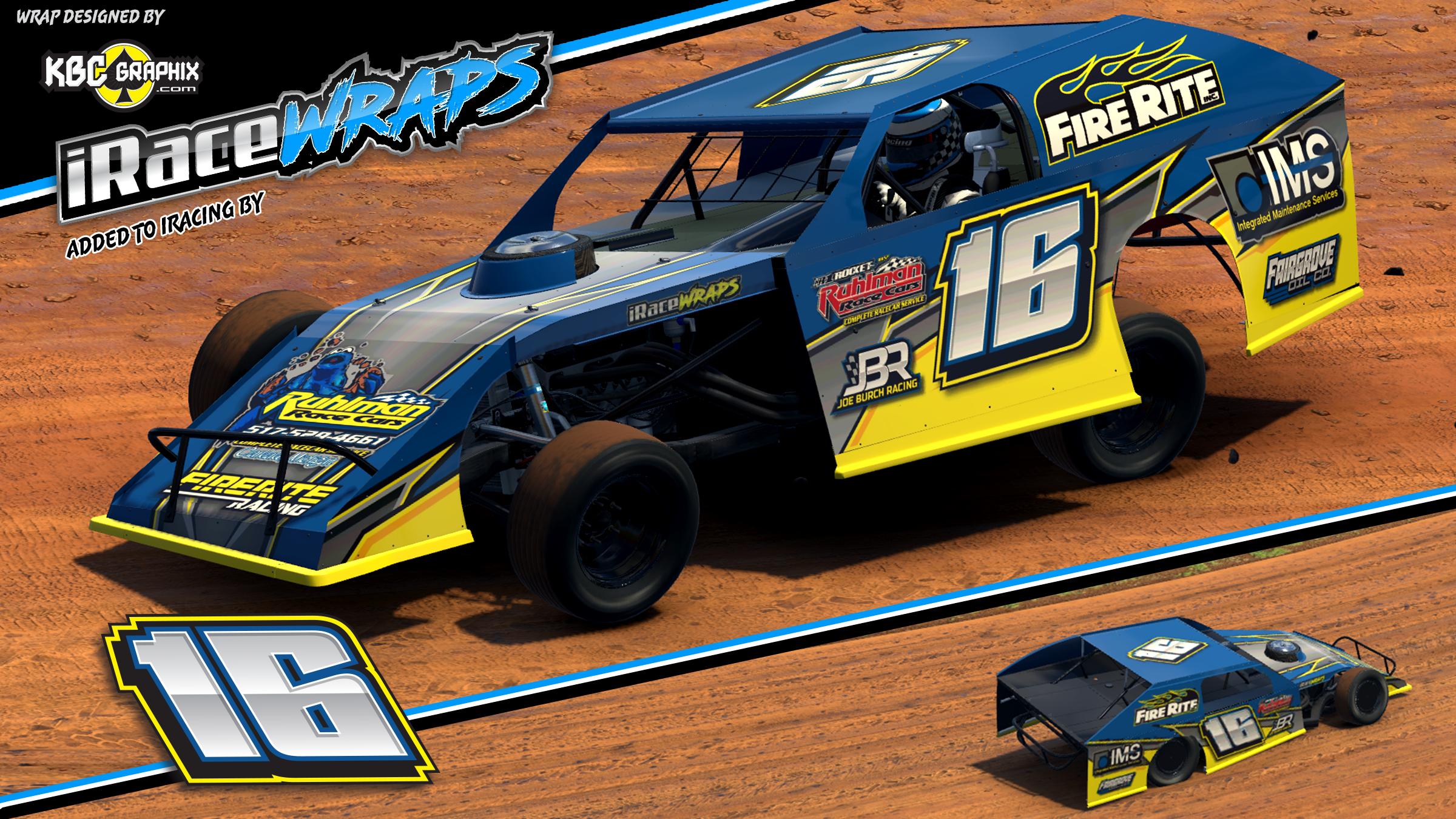 Joe Burch - Dirt Modified from iRaceWraps by Michael E. - Trading Paints