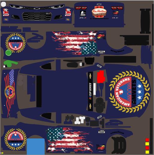 Amvets Car #34 by Peter Serra - Trading Paints