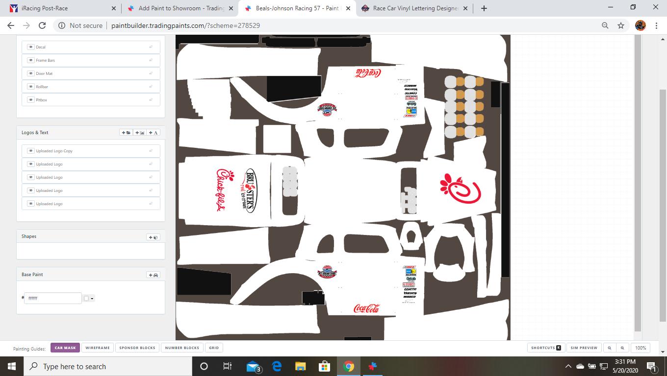 Beals-Johnson Racing 57 by Charlie Beals - Trading Paints