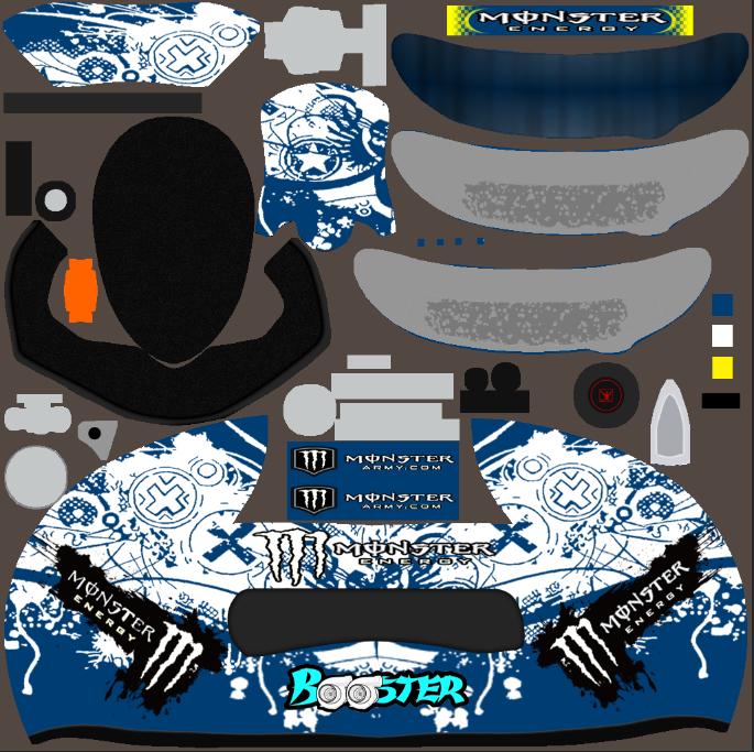 Absolutley Zero Monster Helmet by Noah S. VanHoute - Trading Paints