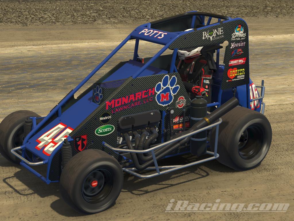 Ronnie Potts Monarch Lawn Midget by Cale Dresbach - Trading Paints