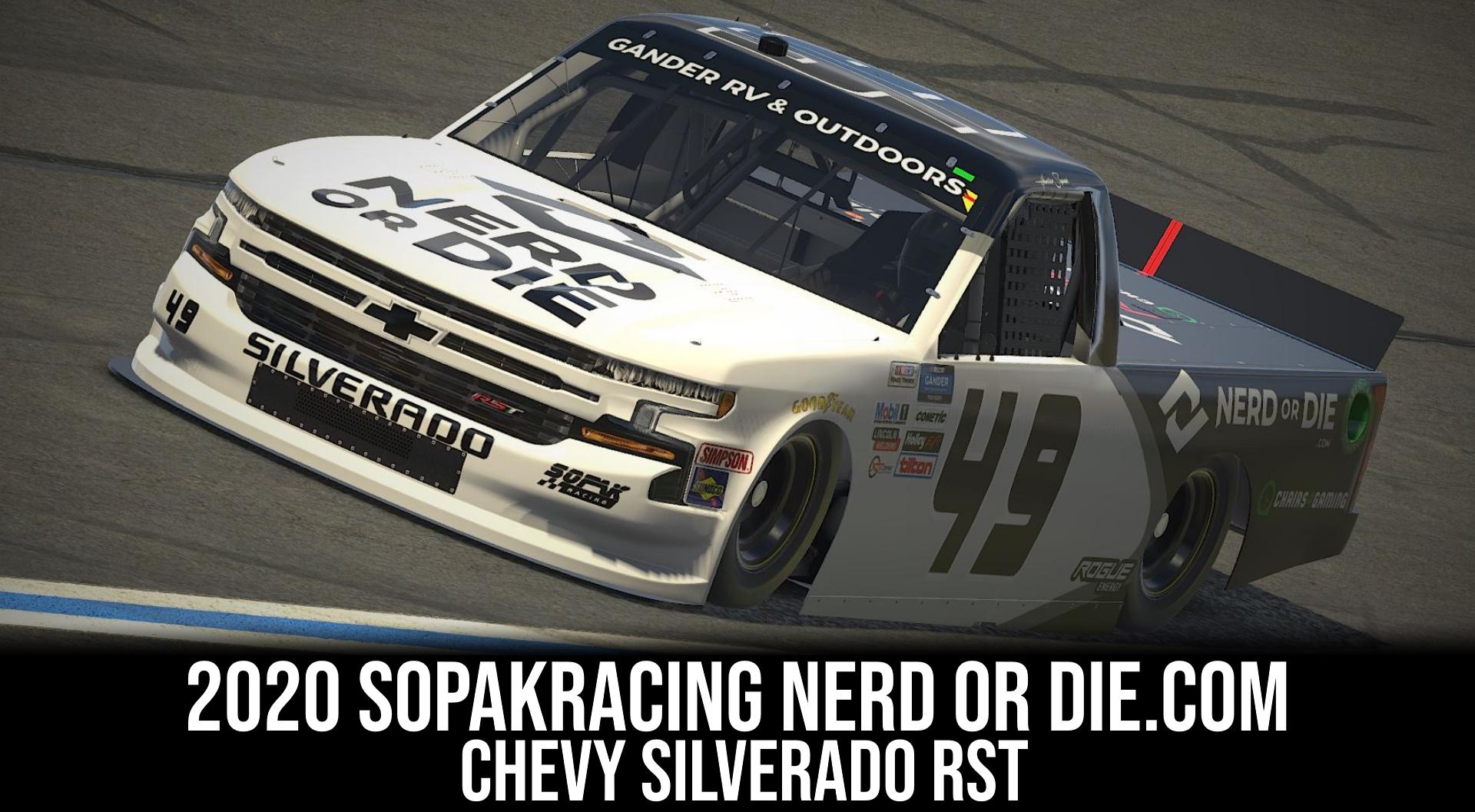 2020 SopakRacing Nerd or Die.com Silverado RST by Hunter Sopak ...