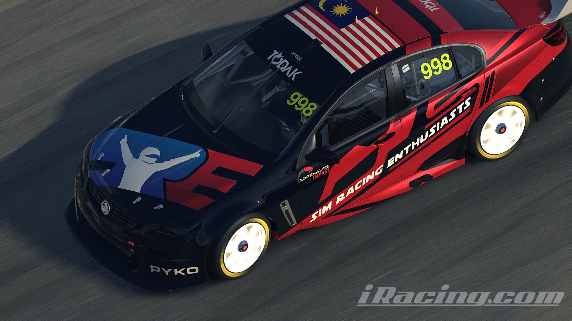 SIMRACING ENTHUSIAST Red Midnight Blue by Syaiful Ariffin - Trading Paints
