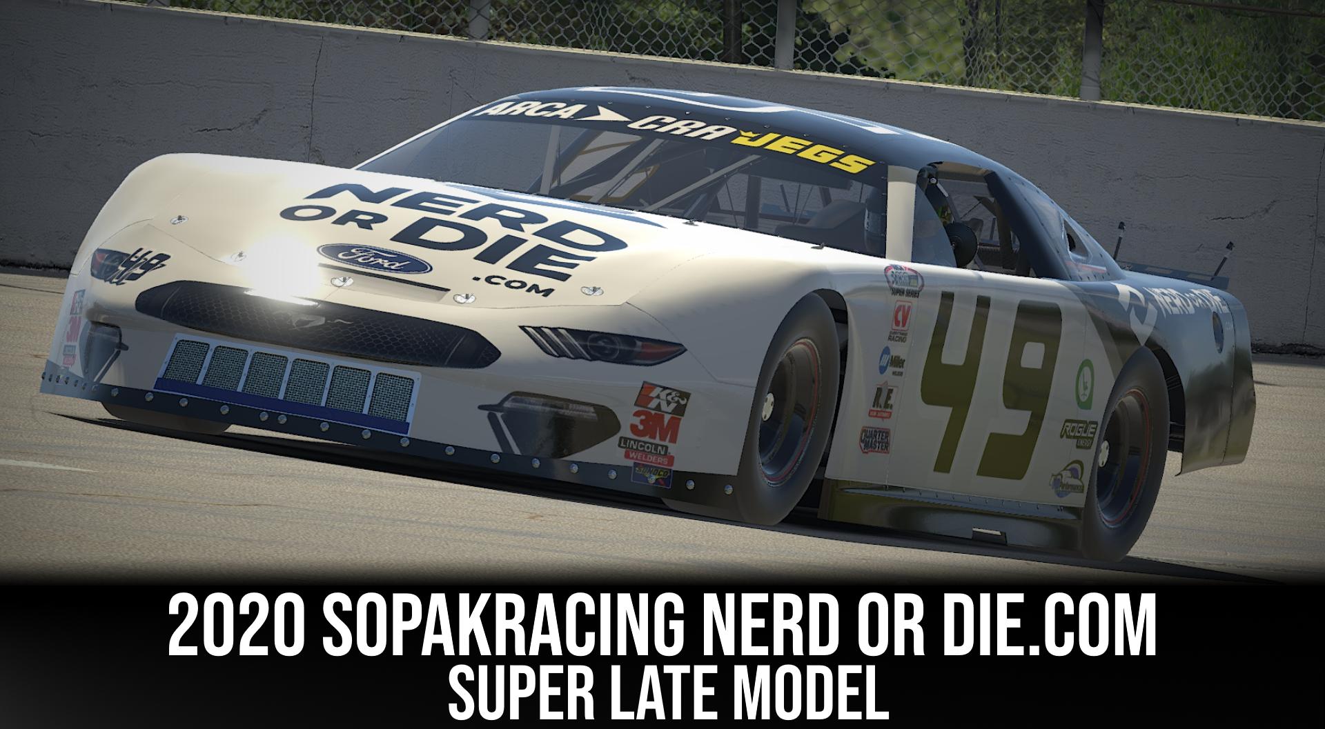 2020 SopakRacing Nerd or Die.com Super Late Model by Hunter Sopak ...