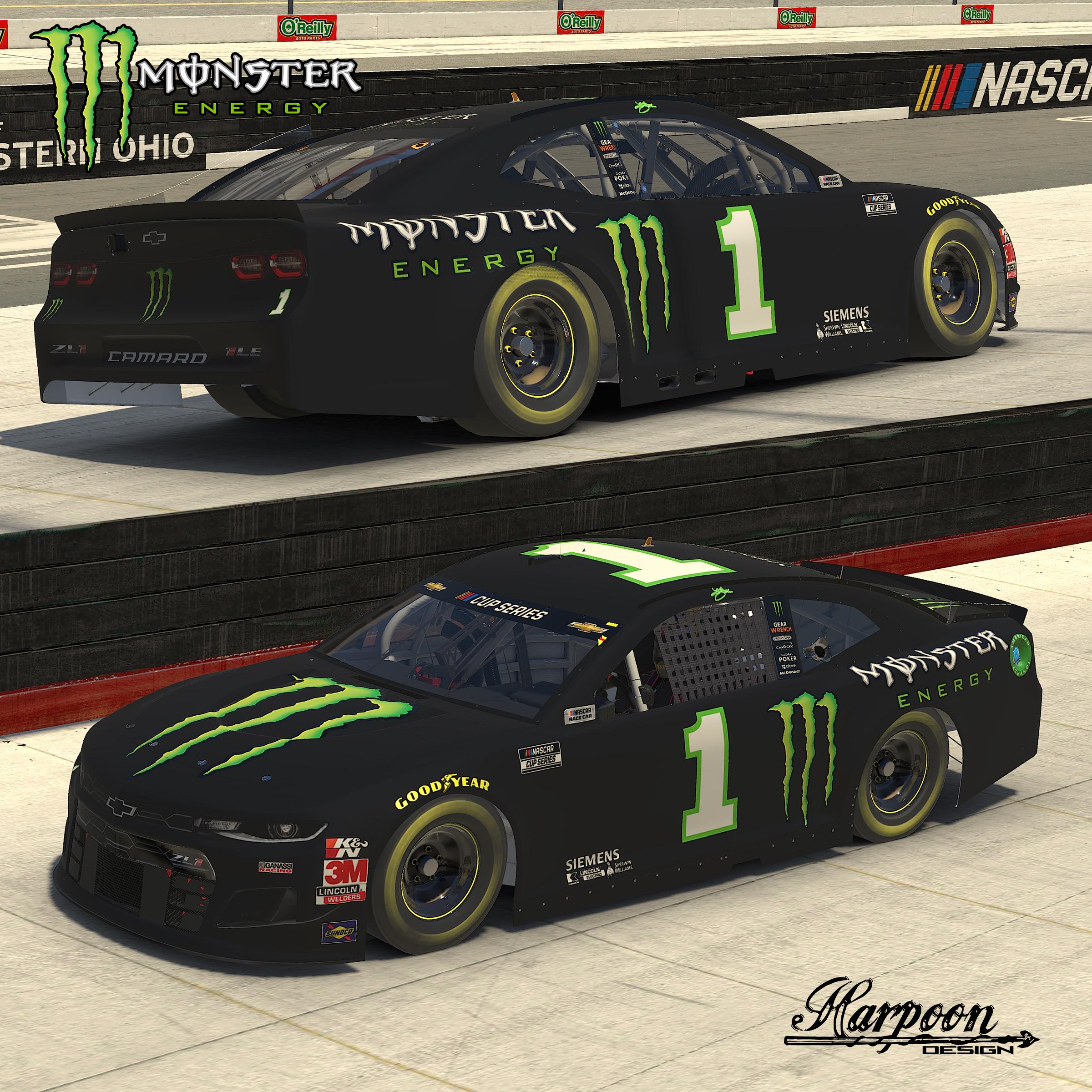 2020 Kurt Busch Monster Camaro by Brantley Roden - Trading Paints