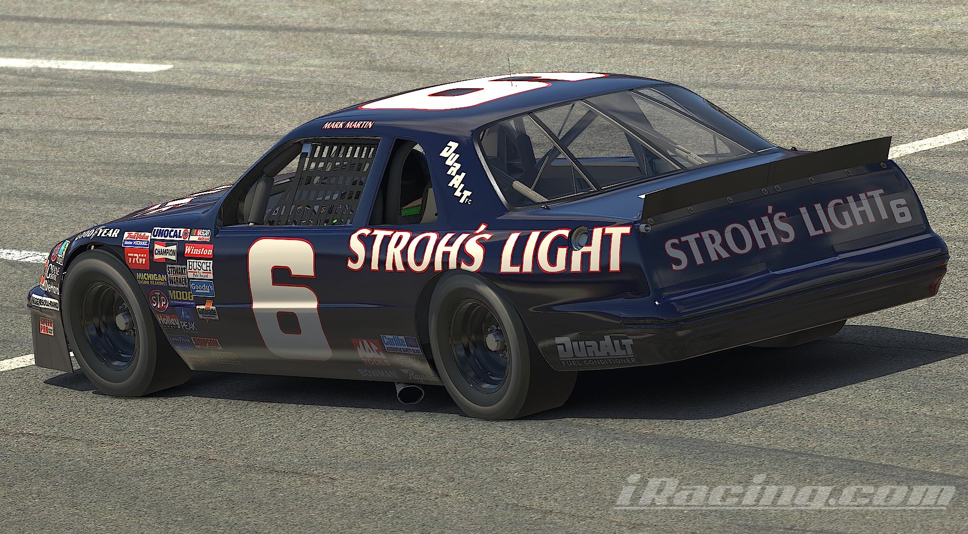 Mark Martin Strohs Light (no #) 1987 Ford Thunderbird by Nicholas ...