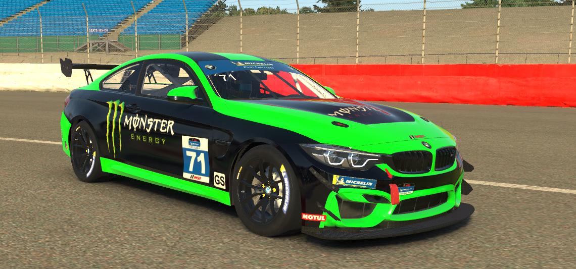 Monster BMW M4 GT4 by Mat Miller - Trading Paints
