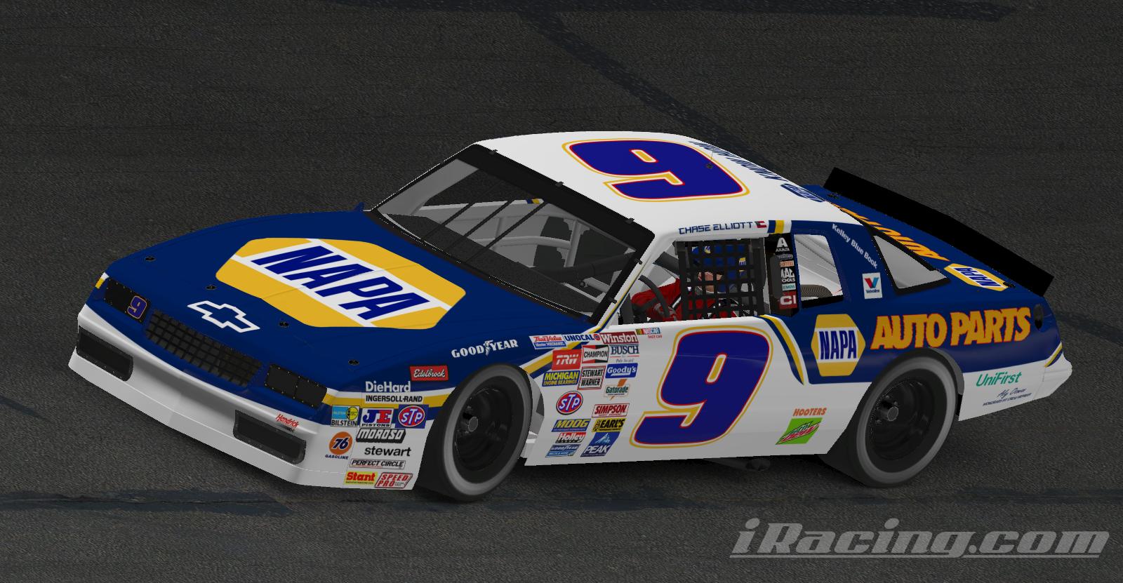 2020 Chase Elliott NAPA 1987 Monte Carlo by Aly Osman - Trading Paints
