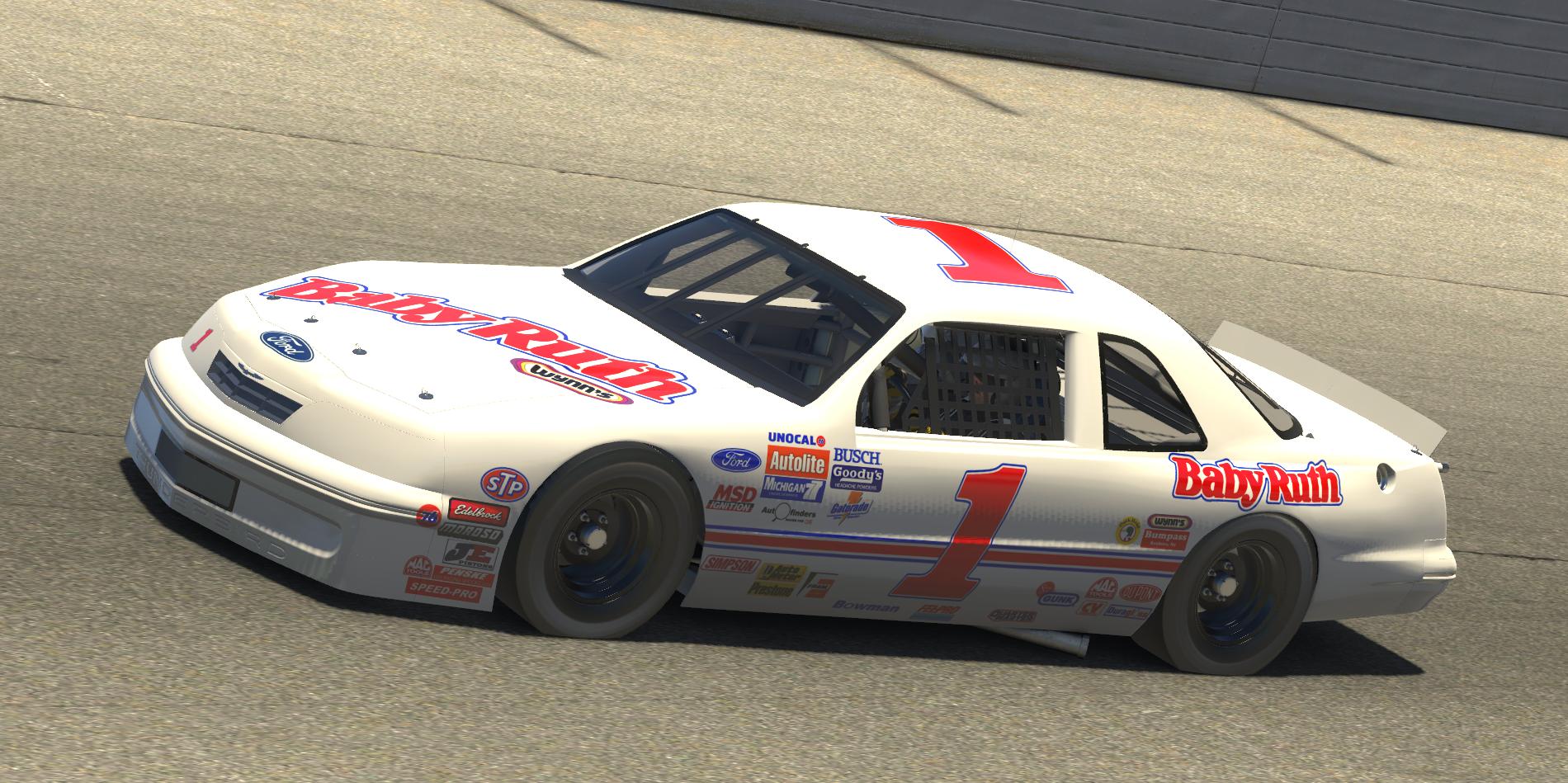 Jeff Gordon 1992 Baby Ruth Ford Thunderbird (No Number) by Will Bangs ...