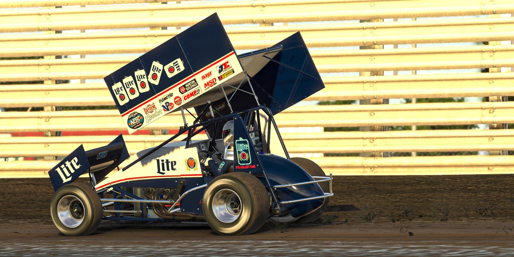 Miller Lite Dirt Sprint Car by Michael Mueller6 - Trading Paints