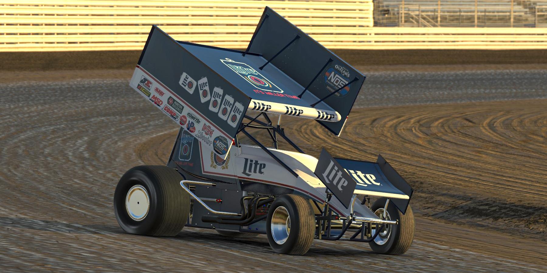 Miller Lite Dirt Sprint Car by Michael Mueller6 - Trading Paints