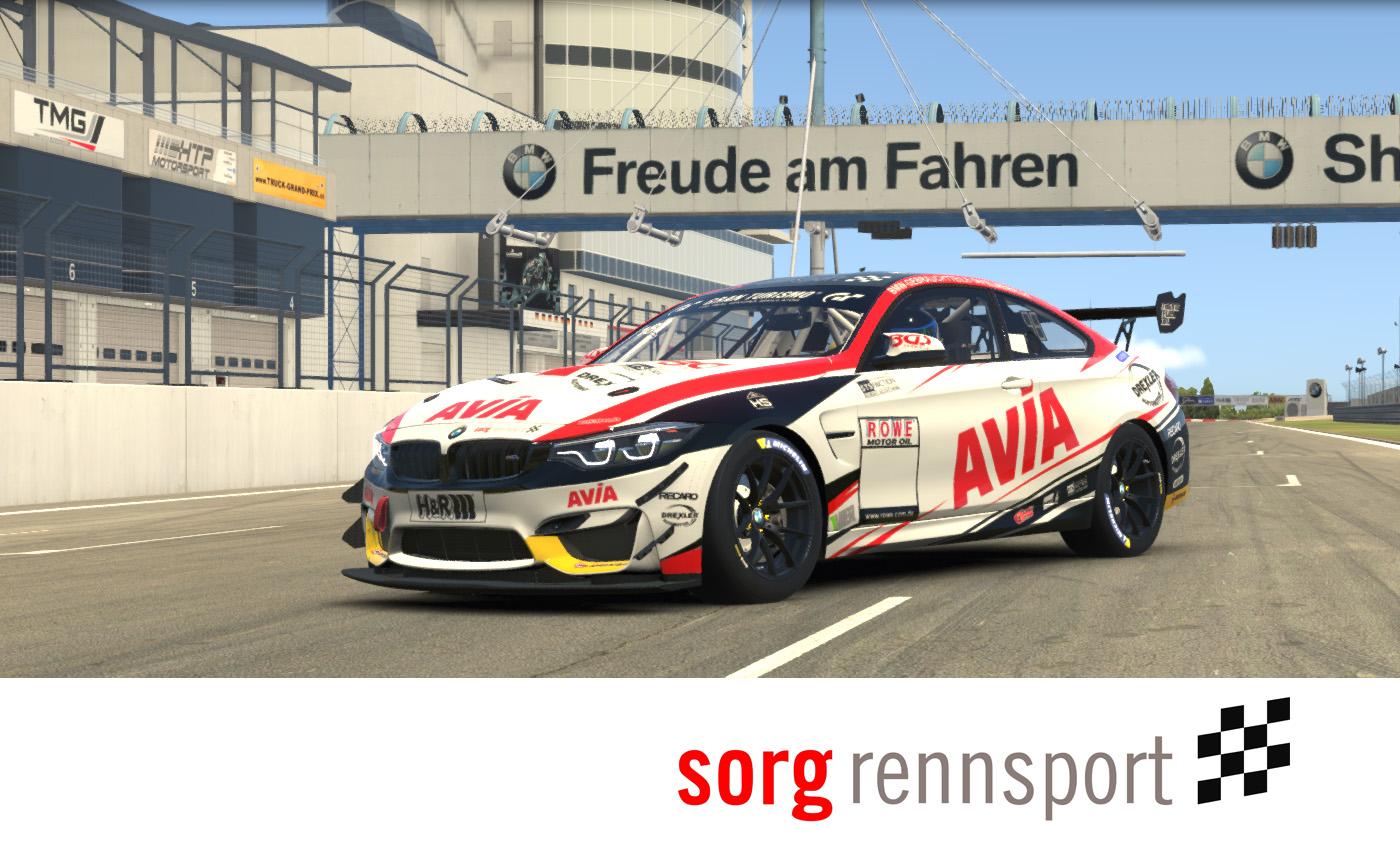 AVIA racing Sorg Rennsport BMW M4 GT4 by Thomas Panthoefer - Trading Paints