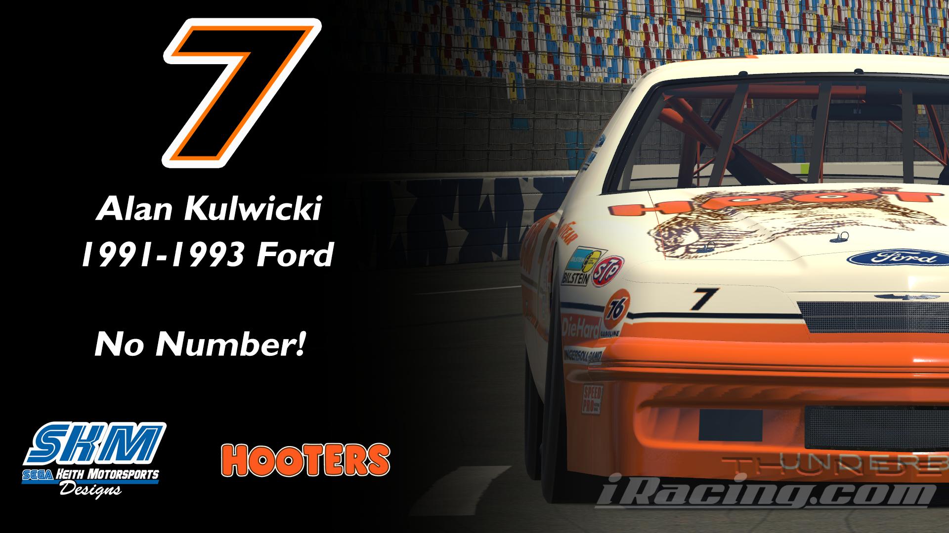 Alan Kulwicki 1991-1993 Thunderbird (NO NUMBER) by Warren Keith2 ...