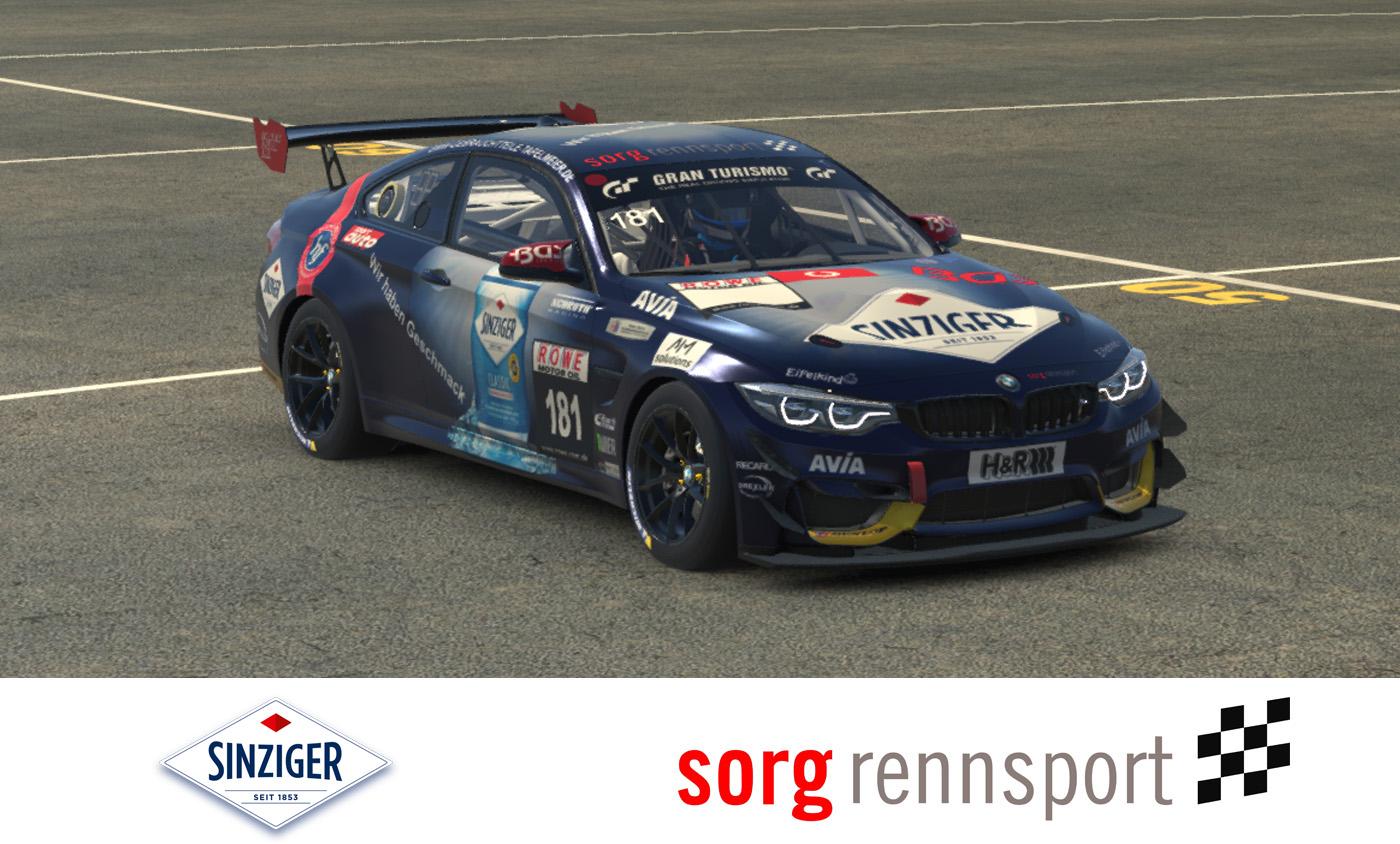 Sinziger Mineralbrunnen Sorg Rennsport BMW M4 GT4 by Thomas Panthoefer - Trading Paints