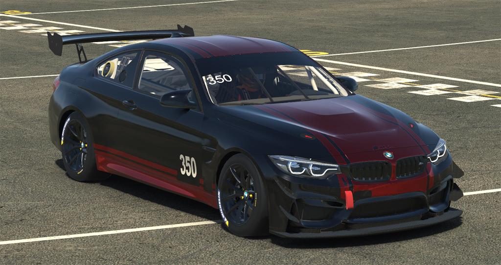 BMW M4 GT4 With Red Chrome Stripes by Wayno L. - Trading Paints