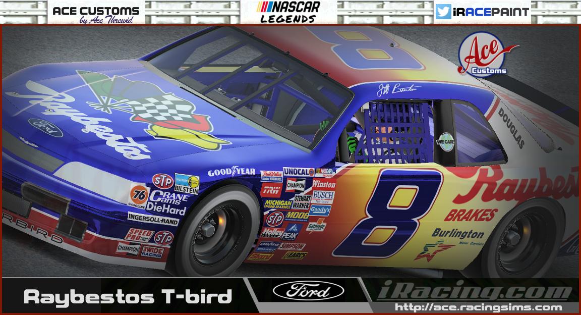 1987 Ford - #8 - Raybestos Brakes - Jeff Burton - Stavola Brothers ...