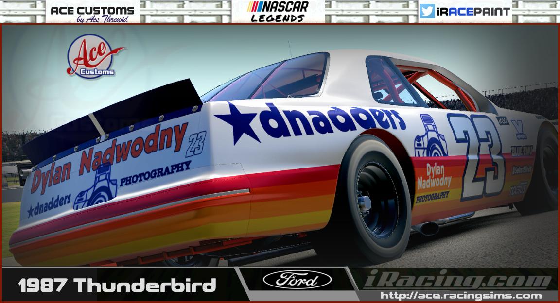 #23 Dylan Nadwodny Photography Firecracker 400 - 1987 Ford Thunderbird ...
