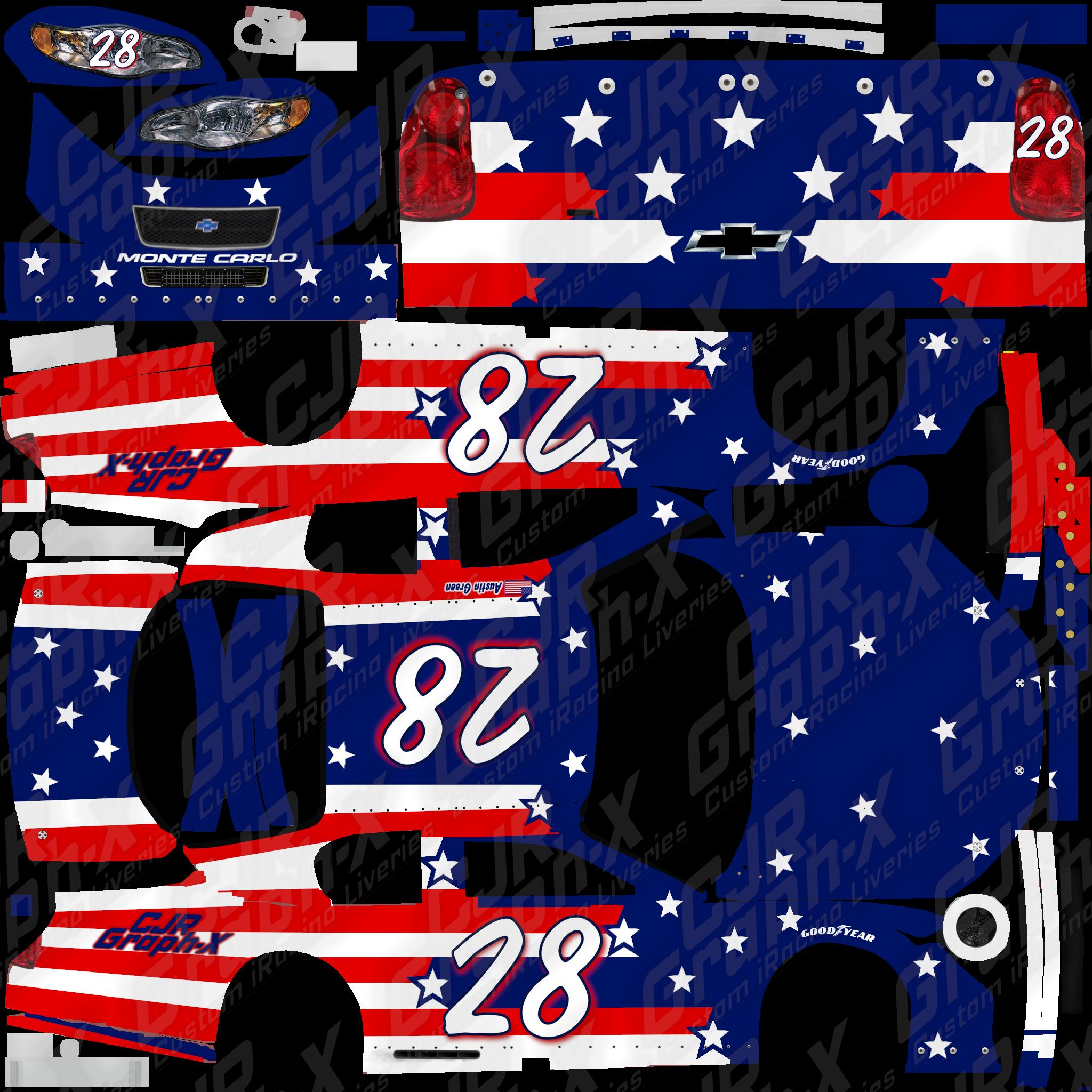 Stars and Stripes ARCA Chevy (Custom Number) by Corey Rutherford ...