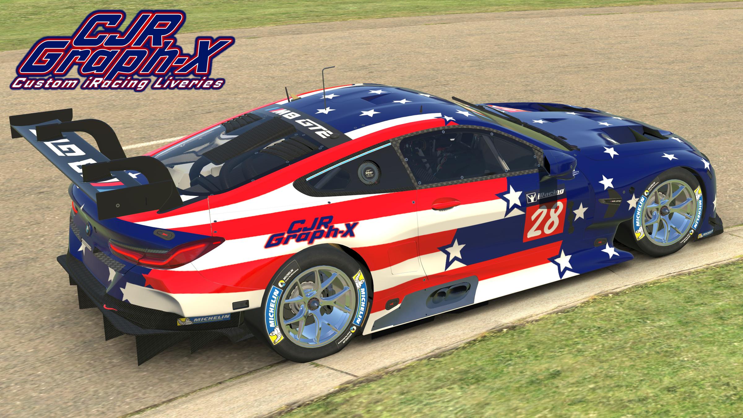 Stars and Stripes BMW M8 GTE (Custom Number) by Corey Rutherford ...