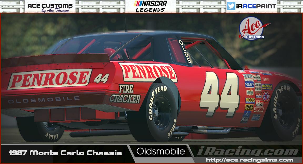 #44 Penrose Fire Cracker Oldsmobile - Bobby Labonte - 1987 Chevy ...