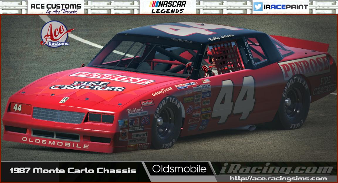 #44 Penrose Fire Cracker Oldsmobile - Bobby Labonte - 1987 Chevy ...
