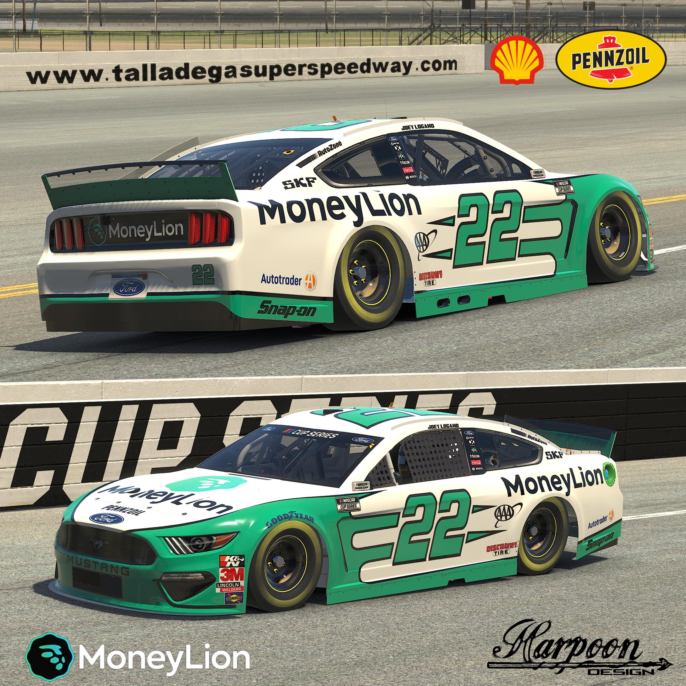 2020 Joey Logano Money Lion Primary Mustang by Brantley Roden - Trading ...