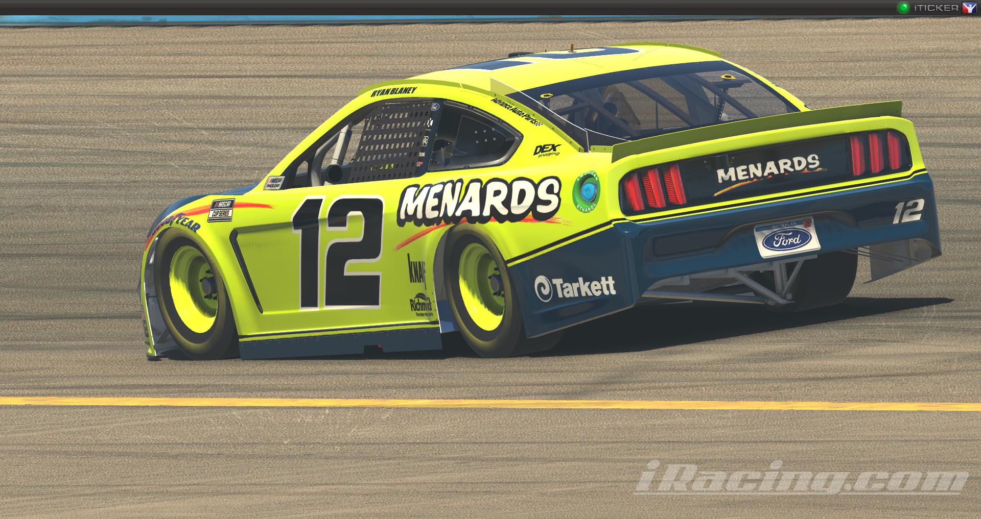 Ryan Blaney #12 Tarkett/Menards 2020 NASCAR Cup Series by Ryan ...