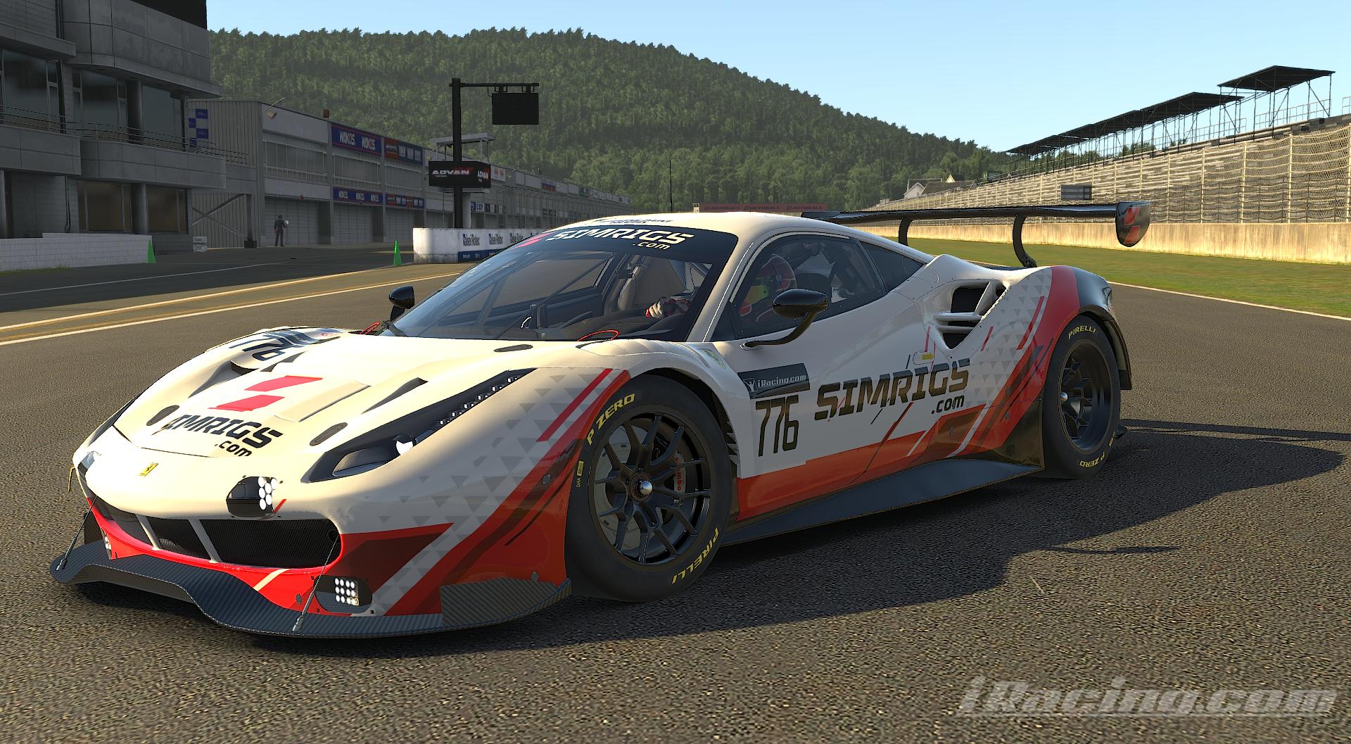 Simrigs.com Ferrari 488 GT3 by Phil A. - Trading Paints