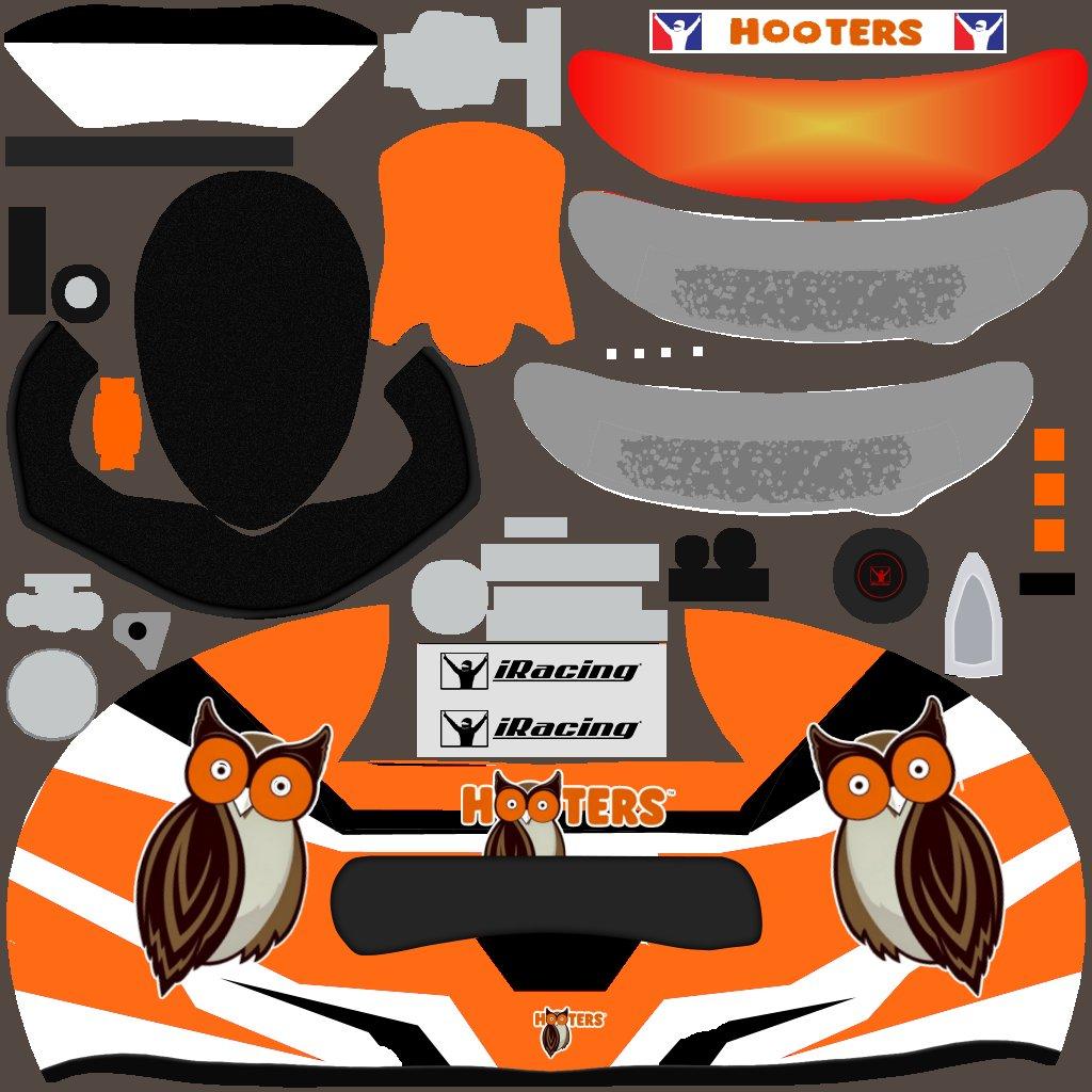 Hooters 3 Helmet by Mark B. - Trading Paints