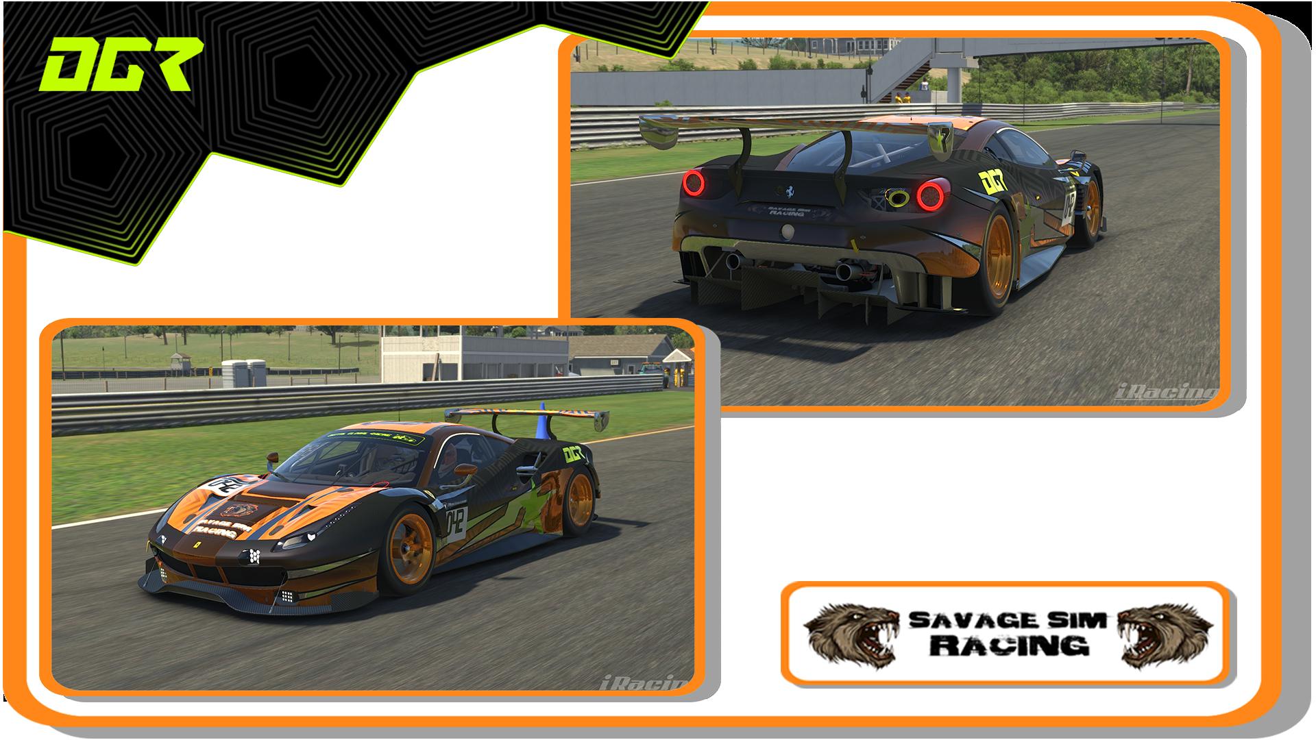 Savage sim & Digital global racing Mash up paint by Wayne Bennett ...