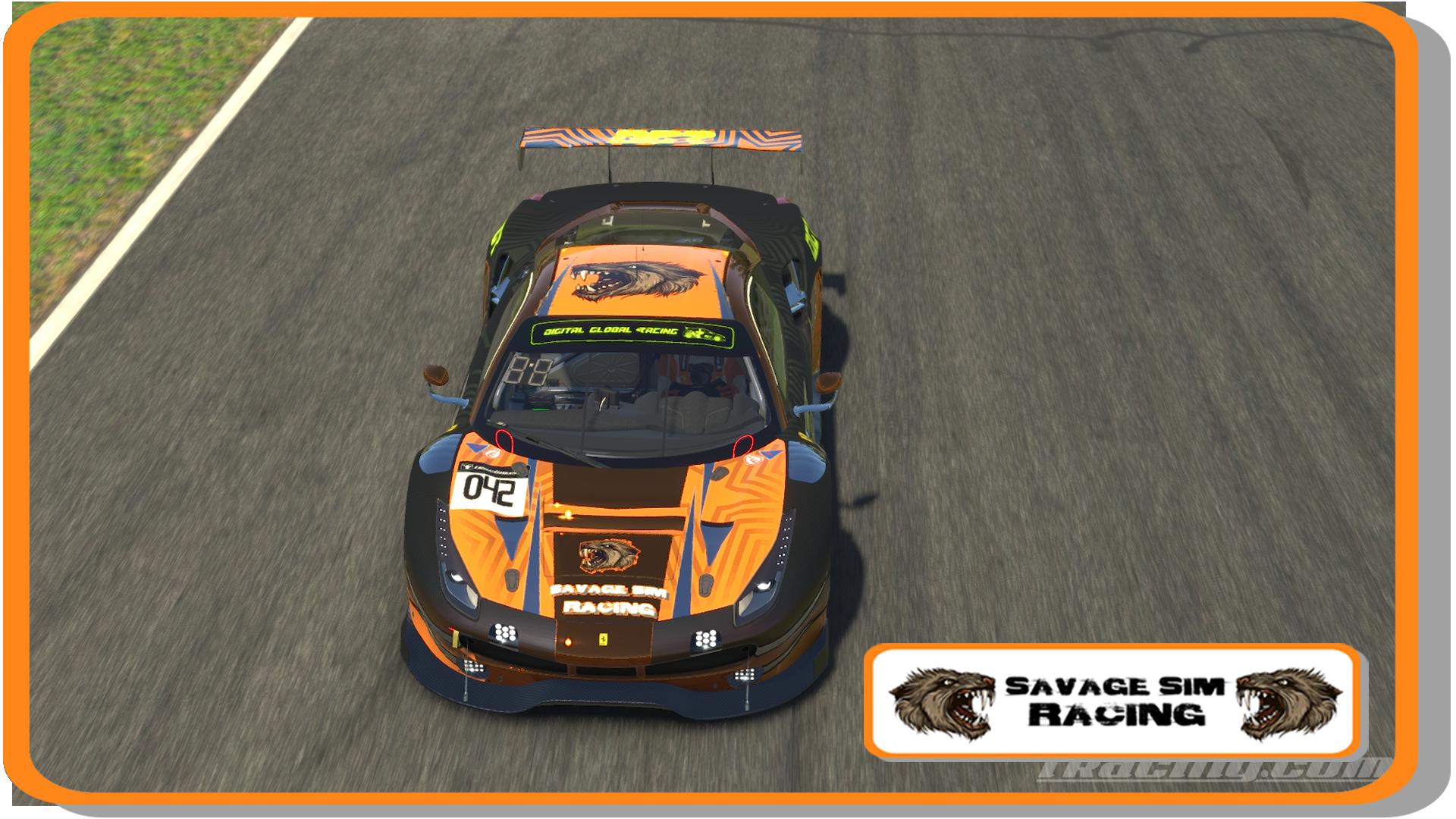 Savage sim & Digital global racing Mash up paint by Wayne Bennett ...