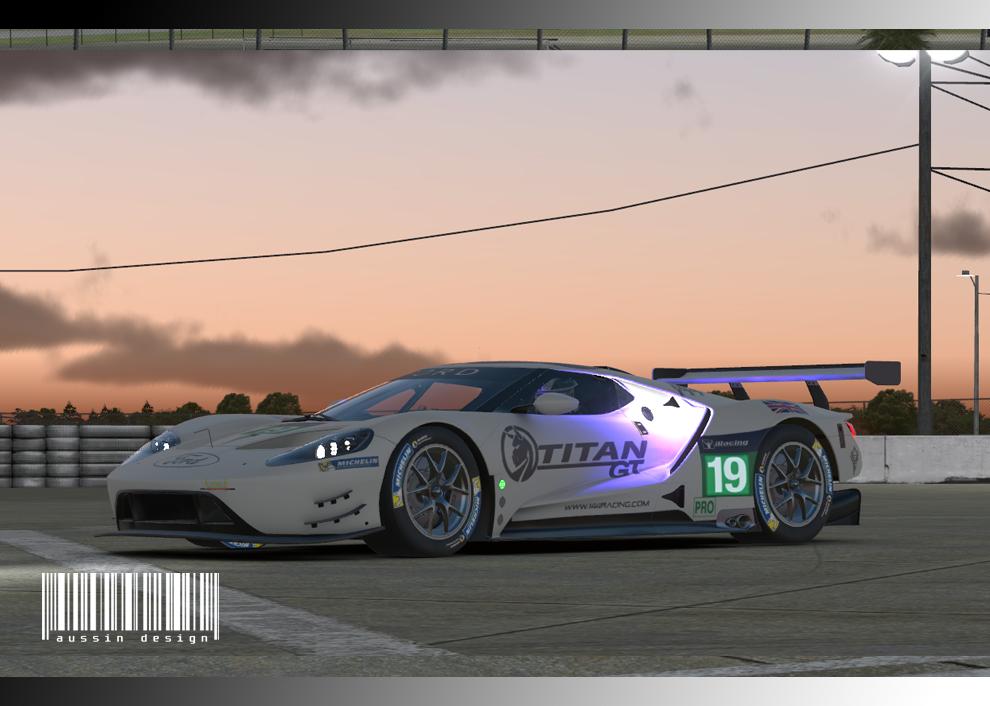 TitanGT FordGT GTE Matte White by Sky Aussin - Trading Paints