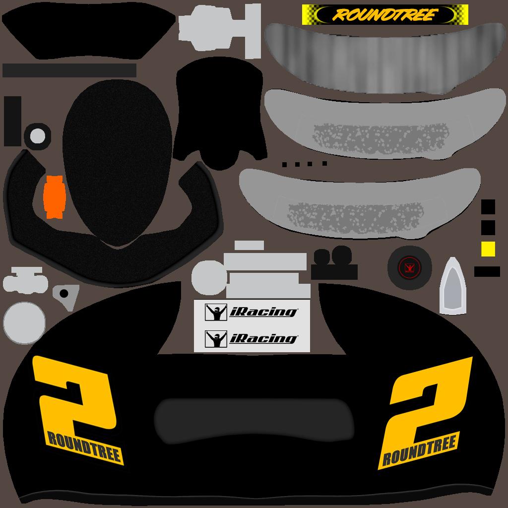 Bradley Roundtree helmet by Cody G Williams - Trading Paints