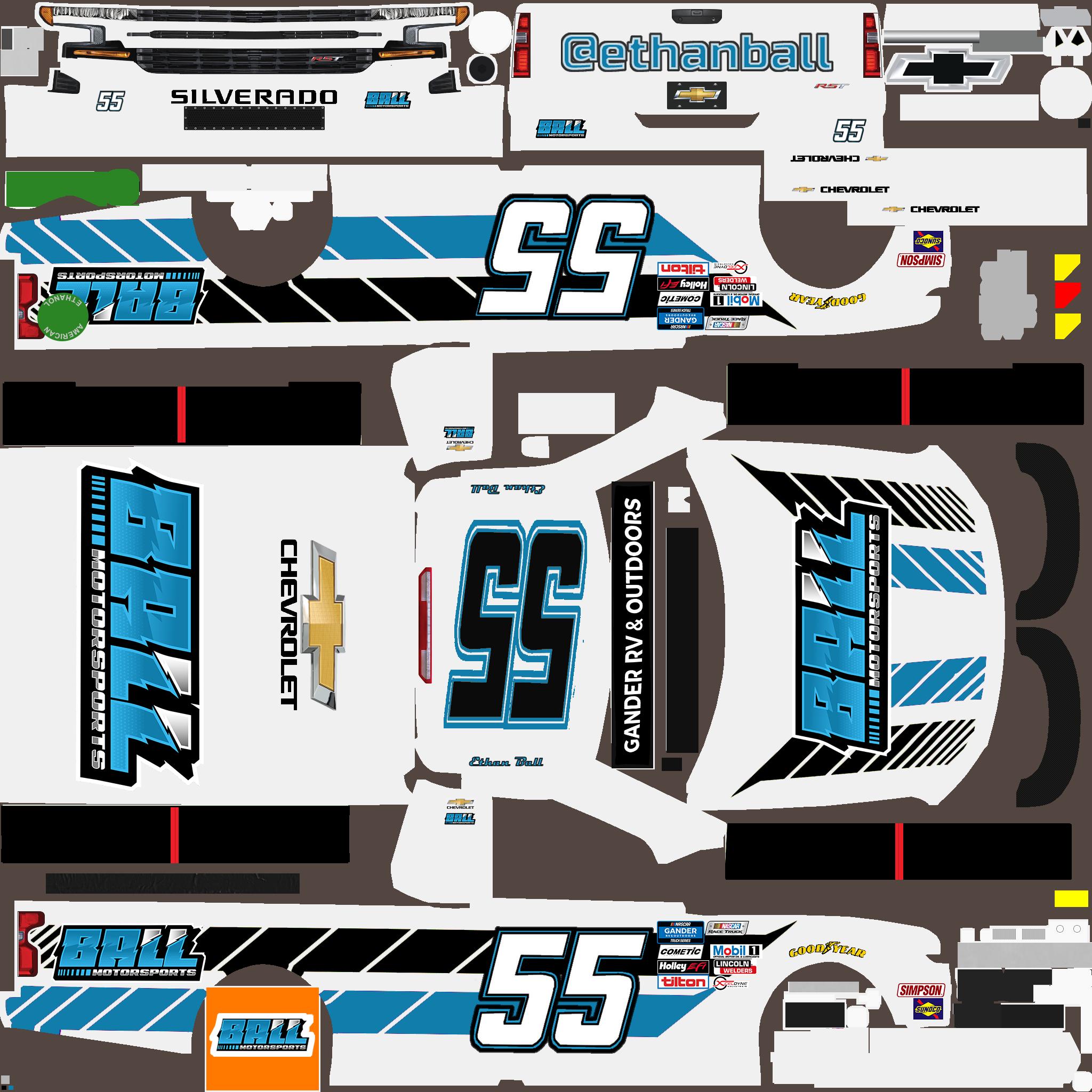 Ball Motorsports Truck by Ethan Ball - Trading Paints