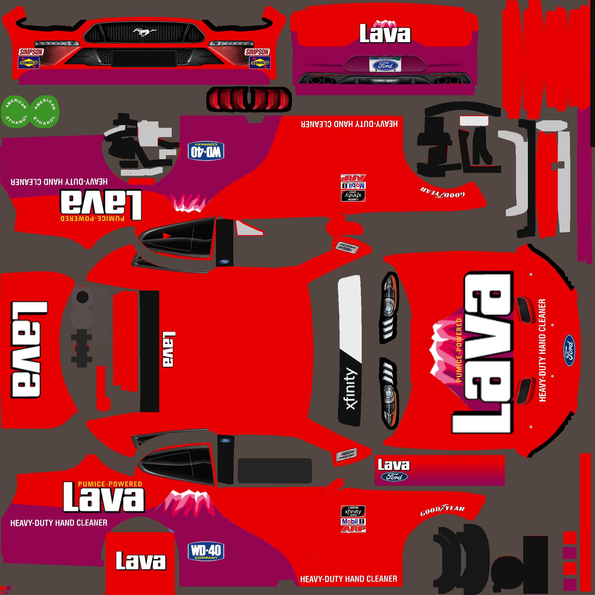 LAVA XFINITY Ford Mustang by JW Salyers - Trading Paints