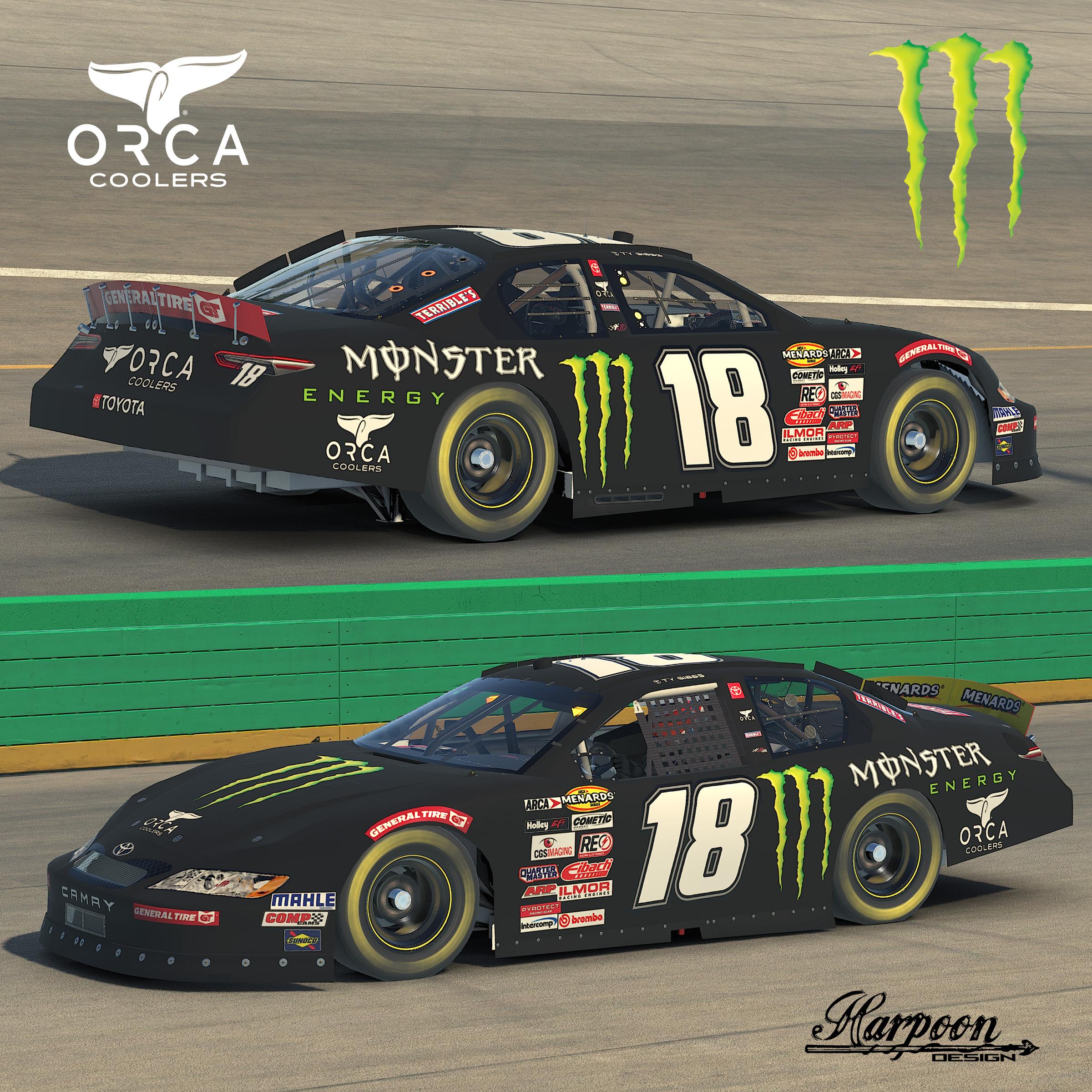 2020 Ty Gibbs ARCA Menards Monster Camry by Brantley Roden - Trading Paints