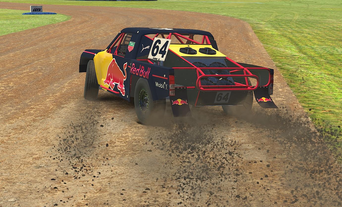 Matte Red Bull truck with vinyl logos by David Santel - Trading Paints