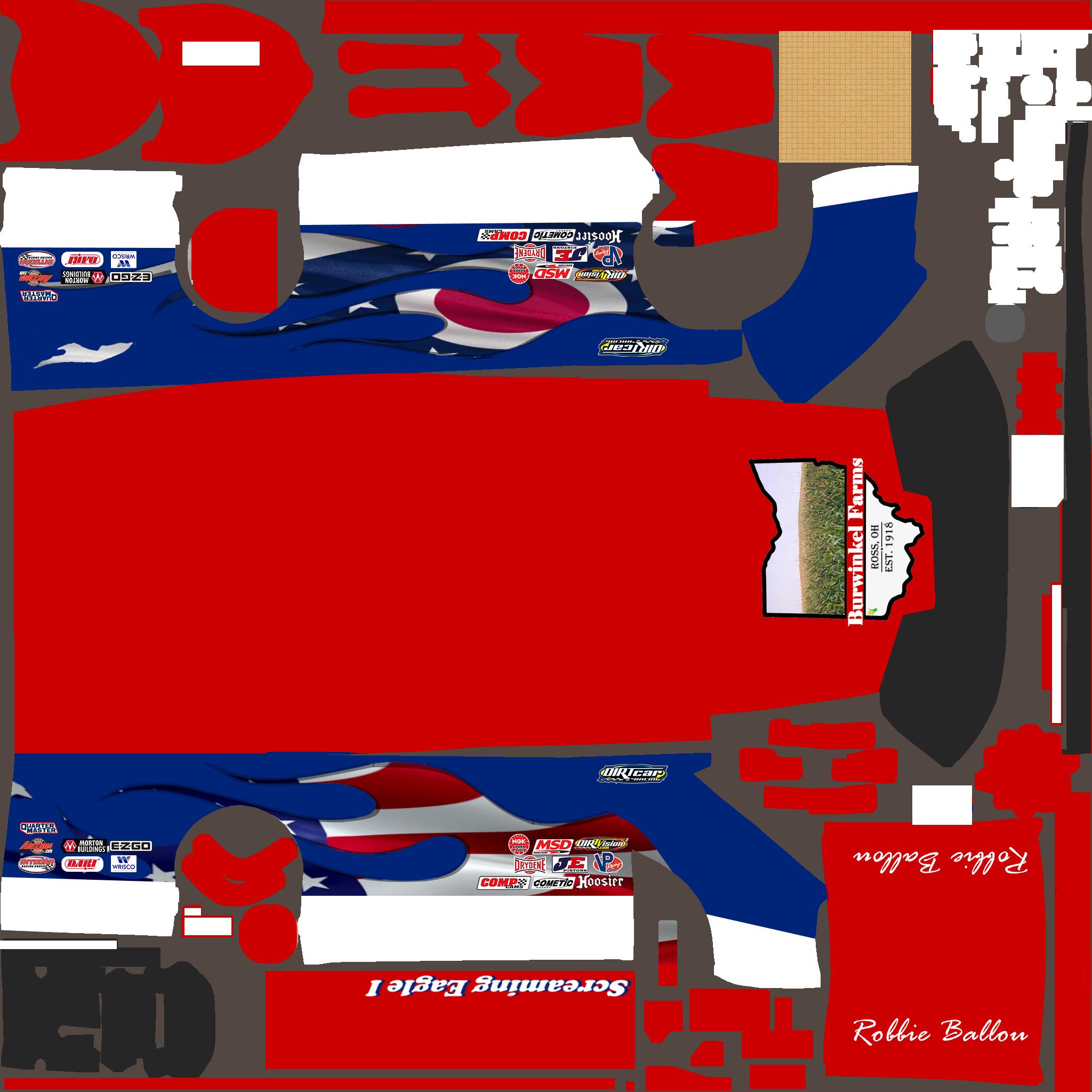 Dirt Late Model Screaming Eagle I by Robbie Ballou - Trading Paints