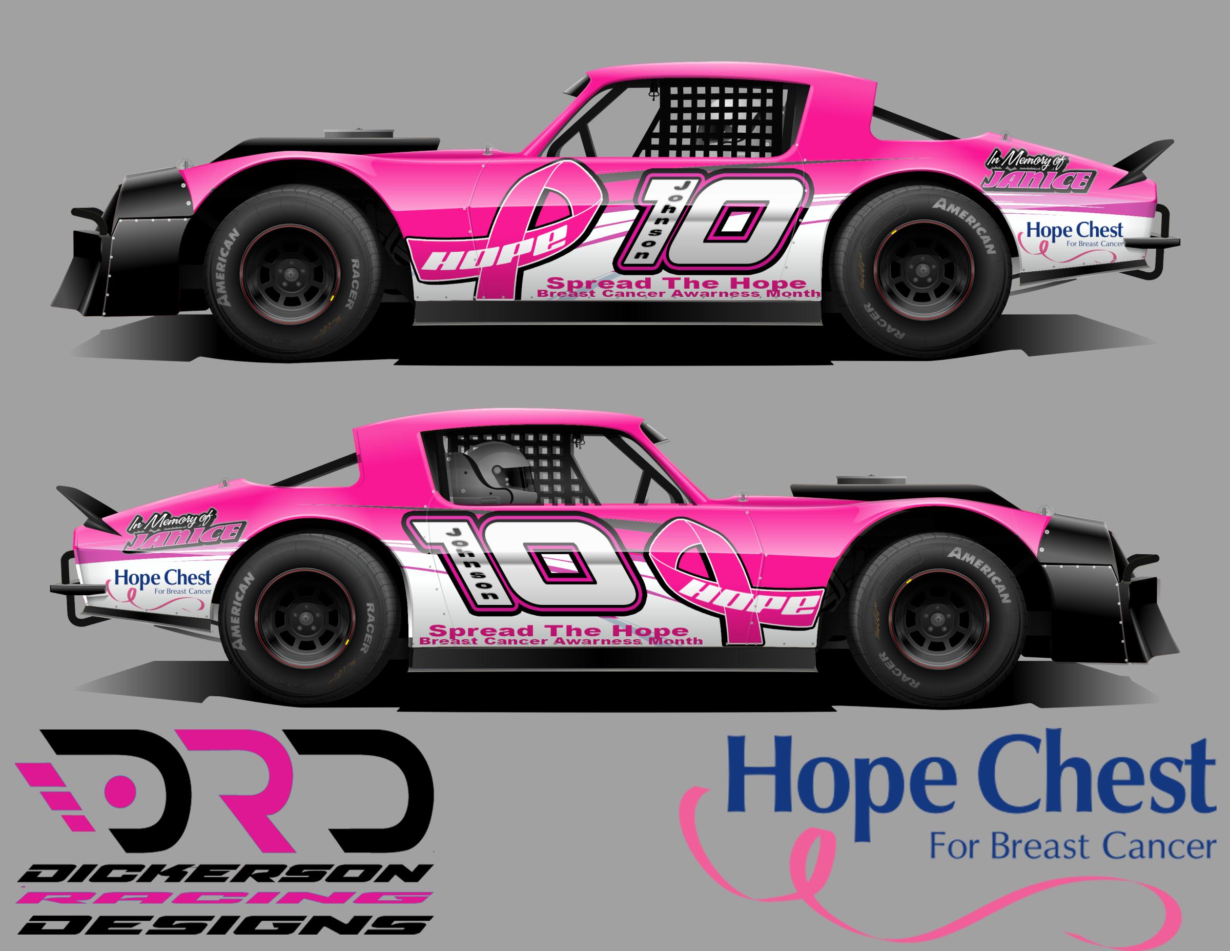 Justin Johnson #10 Breast Cancer by Dylan Dickerson - Trading Paints