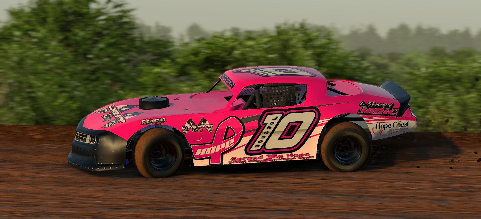 Justin Johnson #10 Breast Cancer by Dylan Dickerson - Trading Paints