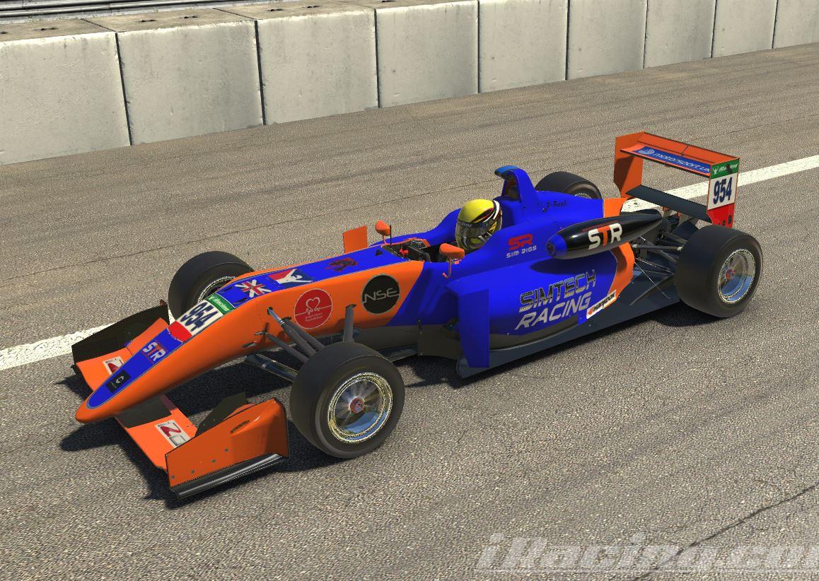 Simtech Racing orange and blue by Peter Reed - Trading Paints