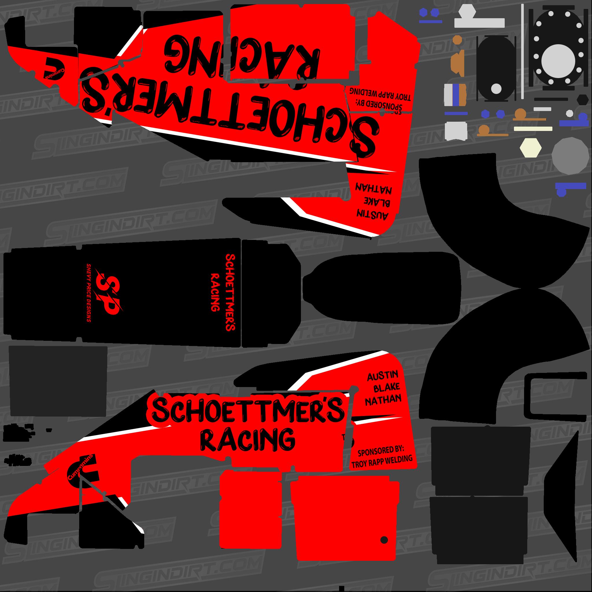 Schoettmers Racing concept Dirt Midget (NO NUMBERS) by Shevy Price ...