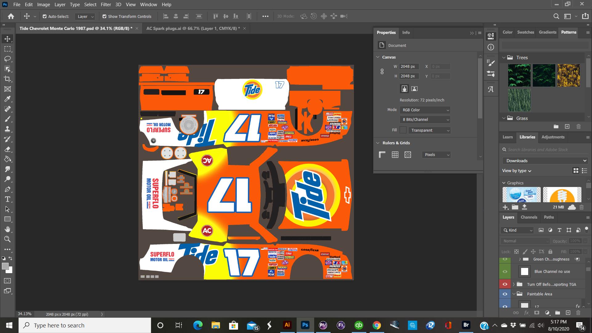 Tide Chevrolet Monte Carlo 1987 by Donald Gayton - Trading Paints