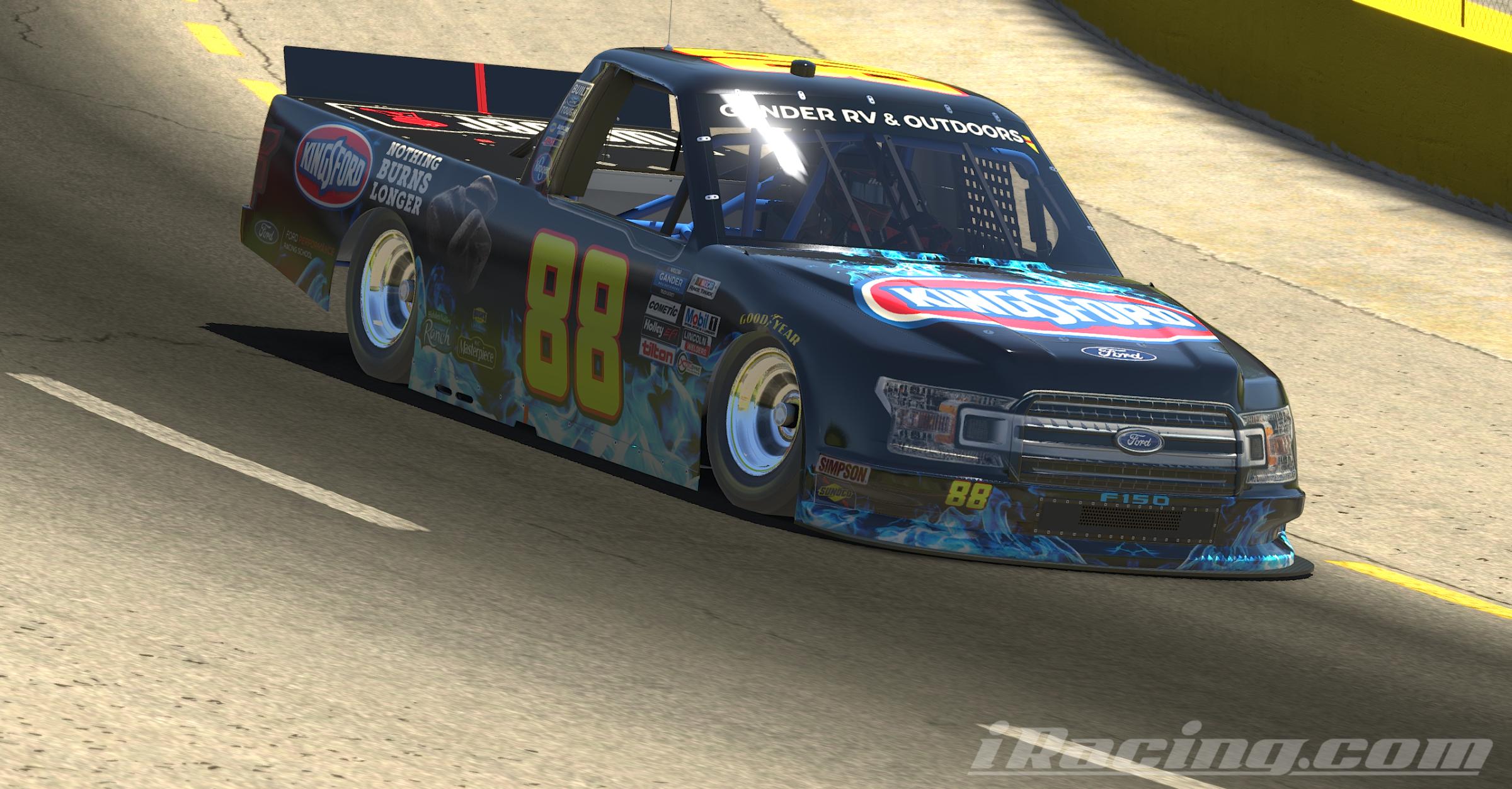 no# F150 Kingsford Black and Blue Flame by Michael Davey - Trading Paints