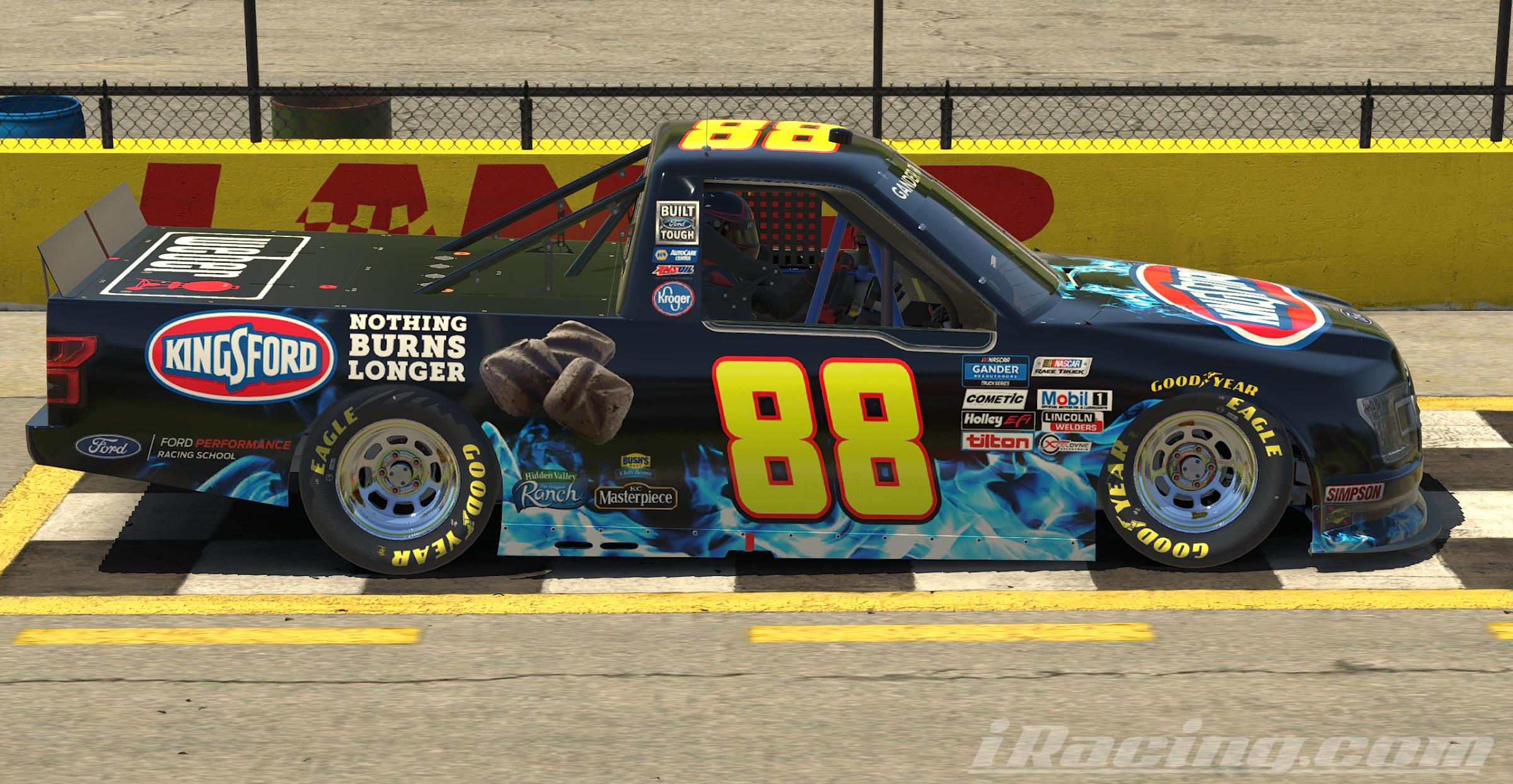 no# F150 Kingsford Black and Blue Flame by Michael Davey - Trading Paints
