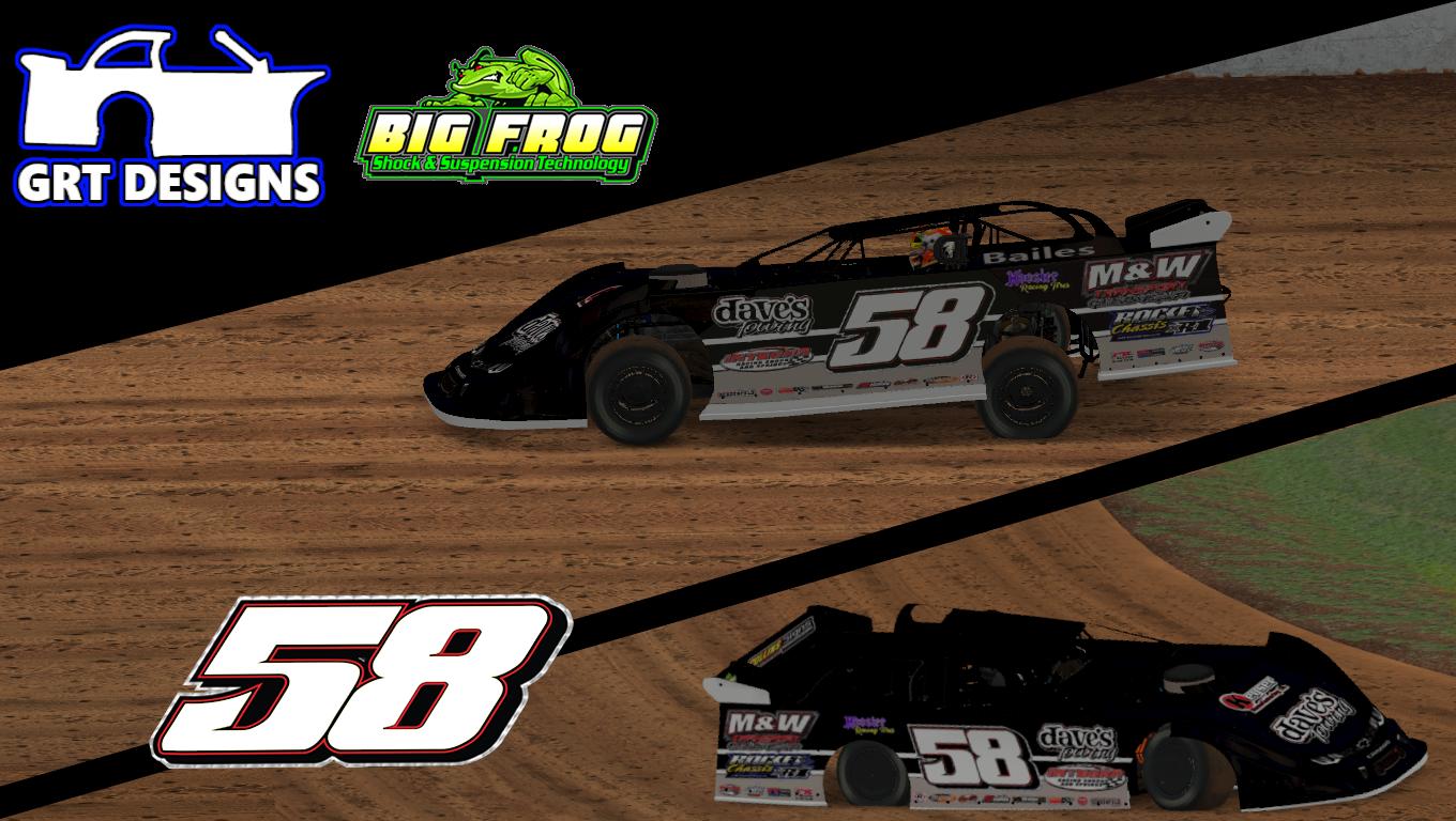 ross bailes big frog motorsports dirt late model by Griffin Taylor ...