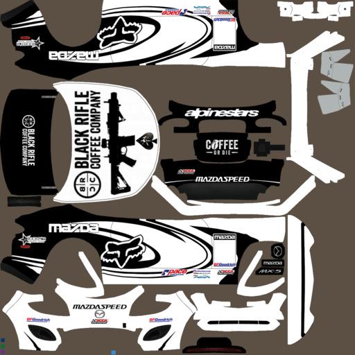 Black Rifle MAZDA MX5 by Greg W Baker - Trading Paints