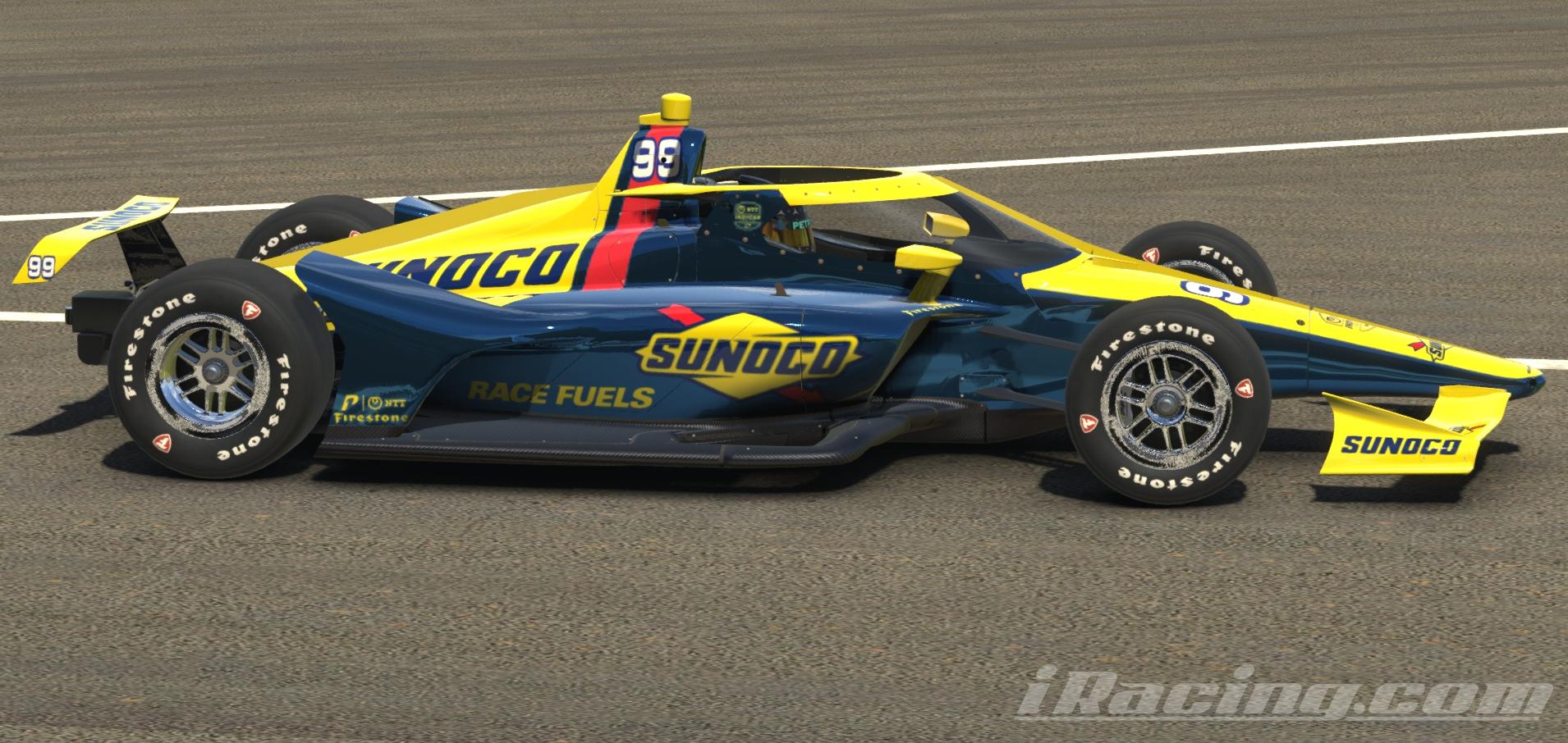 Indycar Dallara IR18 Sunoco by Don Craig - Trading Paints