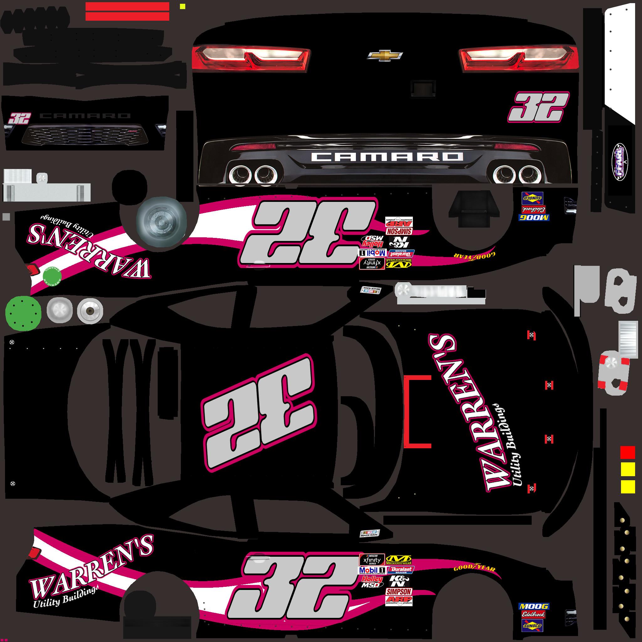 Jason Warren Legacy Xfinity Camaro by Brandon Roberts8 - Trading Paints